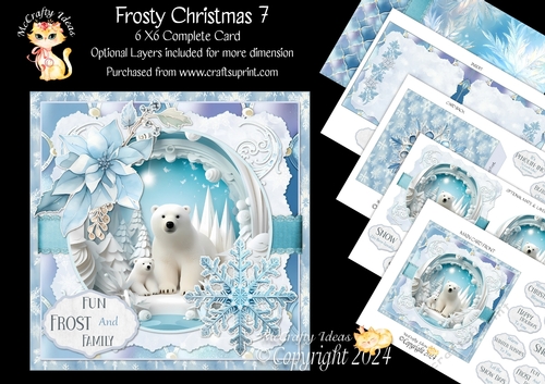 Frosty Christmas 7 6x6 Simply Cards - CUP1325586_905 | Craftsuprint