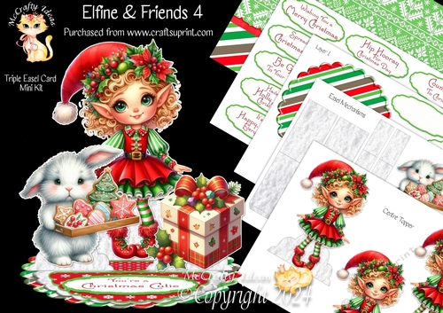 Elfine & Friends 4 Triple Easel - CUP1336628_905 | Craftsuprint