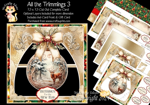 All the Trimmings 3 Cut-Out Card Mini Kit - CUP1338975_905 | Craftsuprint