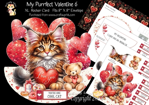 My Purrfect Valentine 6 - CUP1354780_905 | Craftsuprint
