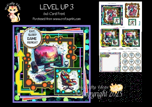 Level Up 3 6x6 - CUP1374839_905 | Craftsuprint