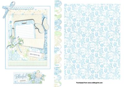 Just a Note Card Front Sheet - CUP361225_905 | Craftsuprint