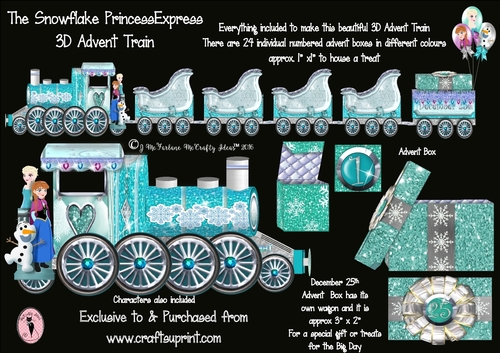 The Snowflake Princess Express 3d Advent Train Kit - CUP750634_905 ...