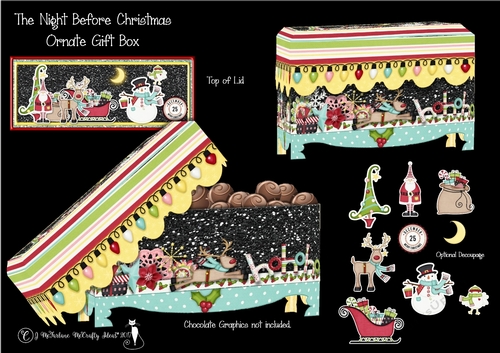 The Night Before Christmas - Ornate Gift Box - CUP816869_905 | Craftsuprint