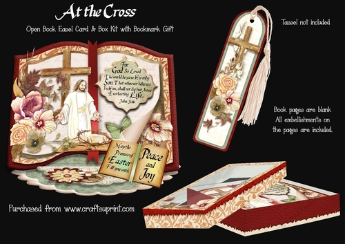 At the Cross - Open Book Easel Card & Box Kit. - CUP863510_905 ...