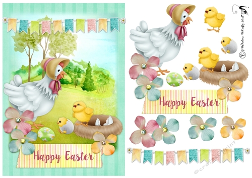 Happy Easter #1 - A5 Card Front - CUP865373_905 | Craftsuprint