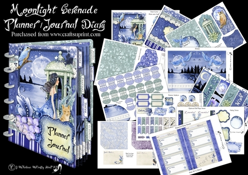 Moonlight Serenade Planner/Journal Diary - CUP899214_905 | Craftsuprint