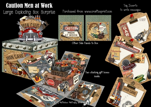 Caution Men at Work Exploding Box Surprise Kit. - CUP935048_905 ...