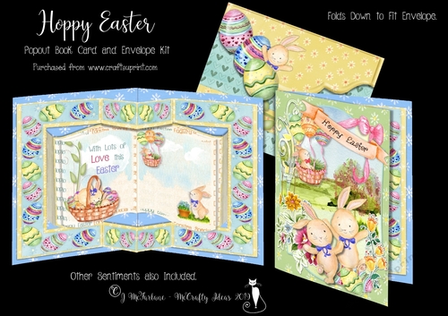Hoppy Easter Pop Out Book Card and Envelope Kit. - CUP957208_905 ...