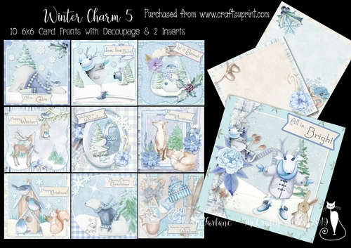 Winter Charm 5 - 10 6x6 Card Fronts & Inserts Kit. - CUP989707_905 ...