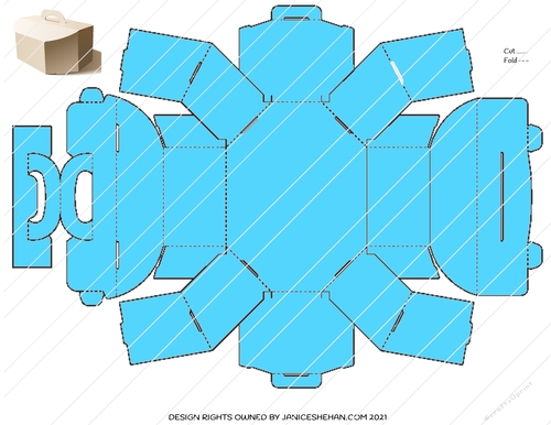 TRAIN CASE BOX TEMPLATE - FAVOR BOX TEMPLATE - CUP1167171_2049 ...