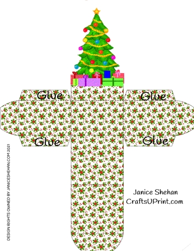 CHRISTMAS, TREE, TREES, FAVOR TREAT GIFT BOX - CUP1167678_2049 ...