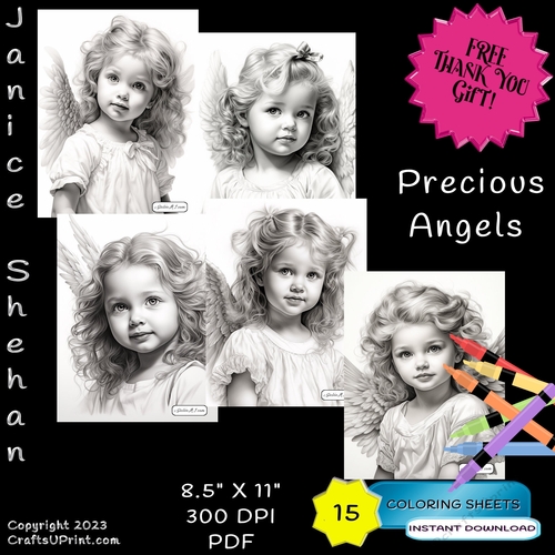 15 Precious Angels Sketches, Life Like, Angel, Angelic, Heavenly Angels ...