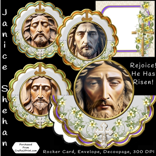 EASTER CHRISTIAN JESUS REJOICE HE HAS RISEN! - CUP1285309_2049 ...