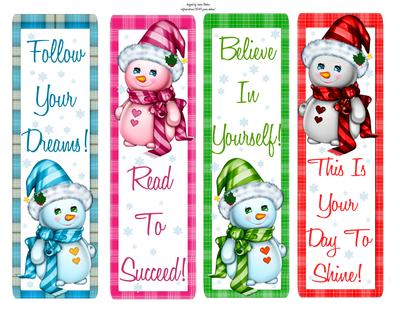 Christmas Snowmen Bookmarks Book Marks Plaid Tartan - CUP653456_2049 ...
