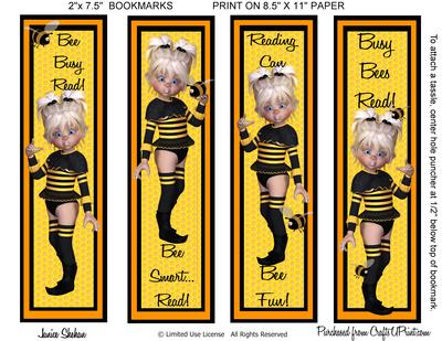 Busy Bee Fairy Bookmarks Book Marks Girls - CUP655250_2049 | Craftsuprint