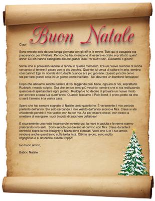 Italian Letter from Santa - CUP655623_2049 | Craftsuprint