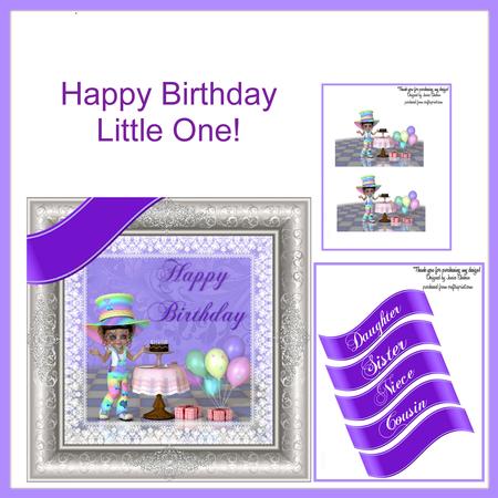 Happy Birthday Little One Decoupage - CUP663627_2049 | Craftsuprint