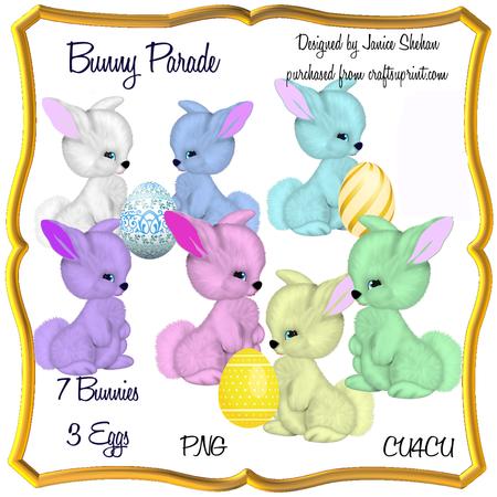 Easter Bunny Parade Boys Clipart Clip Art - CUP666191_2049 | Craftsuprint