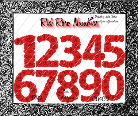 Red Rose Numbers Png Scrapbooking Clipart Clip Art - CUP669064_2049 ...