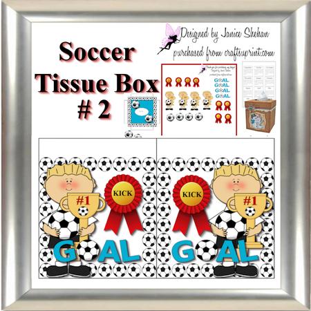 Football Soccer Tissue Box Get Well Tissue Box Cover Wrap 2 - CUP669401 ...