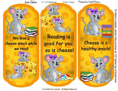 Cheese and Mice Bookmarks Book Marks Children - CUP671174_2049 ...