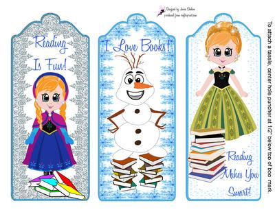 Frozen Bookmarks Ii Anna Olaf - CUP676641_2049 | Craftsuprint