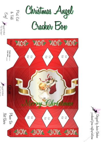 CHRISTMAS ANGEL CRACKER BOX - CUP721549_2049 | Craftsuprint