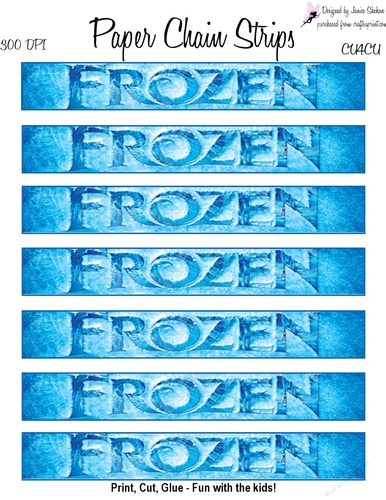 FROZEN ELSA ANNA OLAF PAPER CHAINS 1 - CUP727365_2049 | Craftsuprint