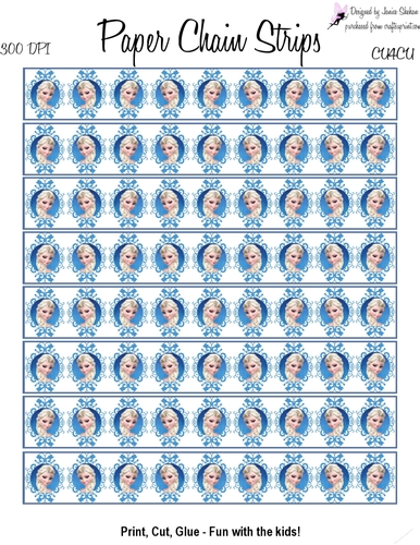 FROZEN ELSA ANNA OLAF PAPER CHAINS 7 - CUP727376_2049 | Craftsuprint