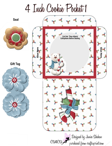 COOKIE POCKET SIZE 4 INCHES - CHRISTMAS CP1 - CUP743377_2049 | Craftsuprint