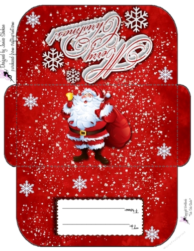 CHRISTMAS MONEY WALLET - SANTA - CUP743988_2049 | Craftsuprint