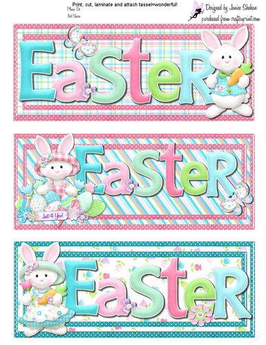 BOOKMARKS - EASTER 3 - BUNNY - CUP760540_2049 | Craftsuprint