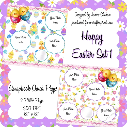 QUICK PAGE SCRAPBOOKING - HAPPY EASTER SET 1 - CUP778157_2049 ...