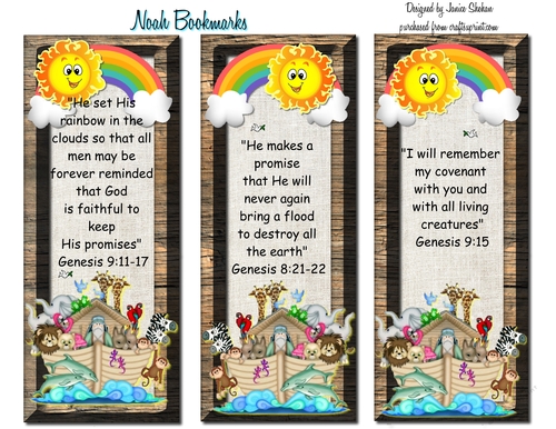 NOAH AND THE ARK - BOOKMARKS BOOK MARK CHILDREN - CUP810404_2049 ...