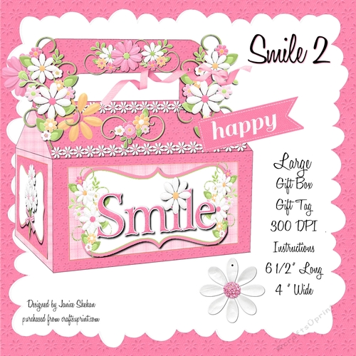 LARGE GIFT BOX - SMILE 2 - CUP858000_2049 | Craftsuprint