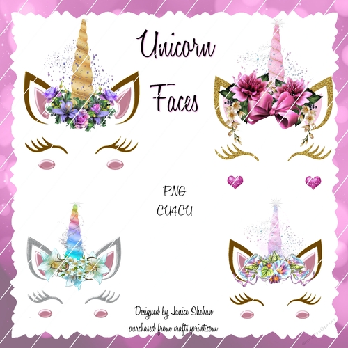 PRETTY UNICORNS CLIPART - PNG, GOLD AND SILVER - CUP876893_2049 ...