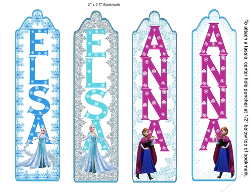 FROZEN BOOKMARKS ANNA ELSA OLAF KRISTOFF - CUP895368_2049 | Craftsuprint