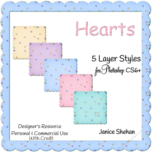 PHOTOSHOP STYLES - HEARTS - CUP955934_2049 | Craftsuprint