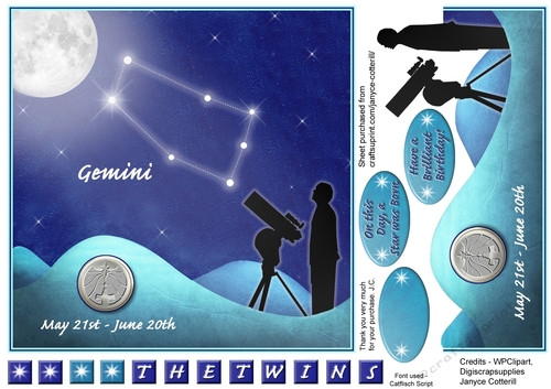 Gemini Star Constellation May 21st - June 20th - CUP1025266_1035 ...