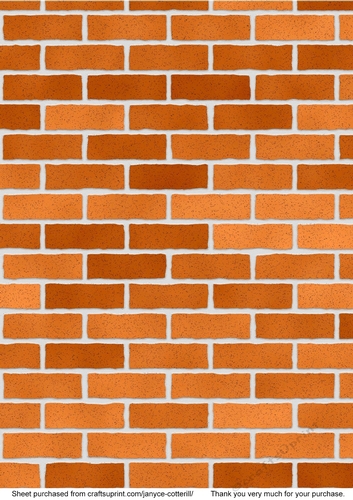 Brick Paper 1 - CUP1139580_1035 | Craftsuprint