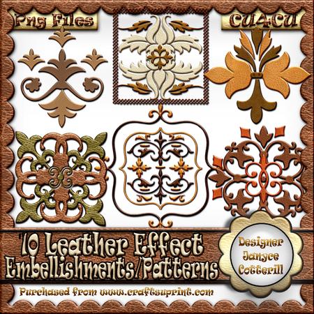 10 Leather Effect Embellishments/patterns for Male Designs - CUP421538 ...