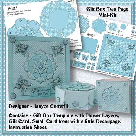 Soft Blue Gift Box Mini-kit - CUP629843_1035 | Craftsuprint