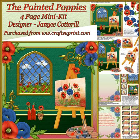 The Painted Poppies Mini-kit - CUP652824_1035 | Craftsuprint