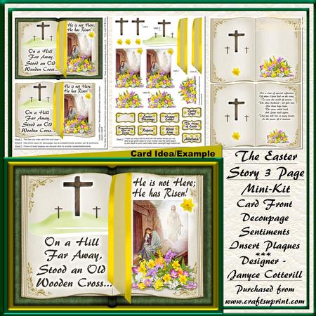 The Easter Story 3 Page Mini-kit - CUP664152_1035 | Craftsuprint