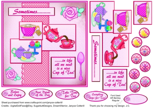 Sometimes......Tea - CUP722086_1035 | Craftsuprint