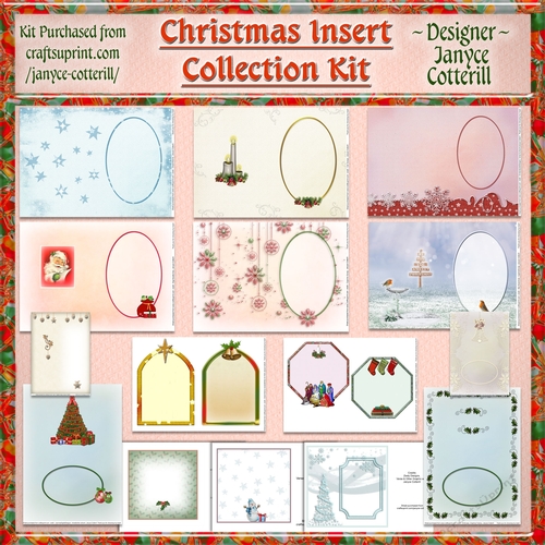 Christmas Insert Collection Kit - CUP810112_1035 | Craftsuprint