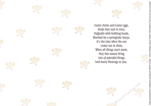 Easter Verse Insert 3 (Ink Saving) - CUP854435_1035 | Craftsuprint