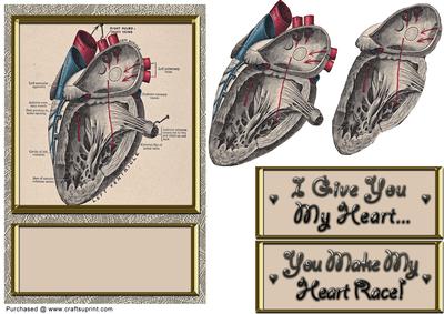 Anatomical Heart Card Front - CUP208948_1068 | Craftsuprint