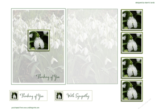 Sympathy Snowdrops - CUP1150232_97497 | Craftsuprint
